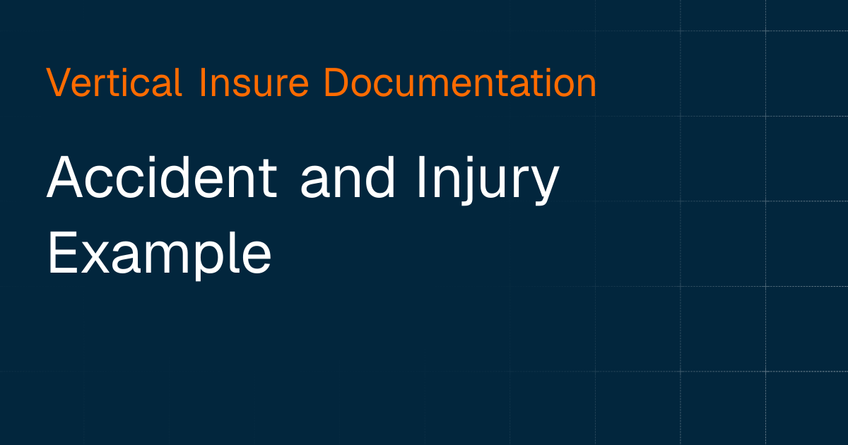 Accident and Injury Example